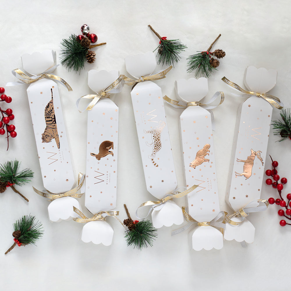 Snow Hare Winter Rose Beauty Cracker